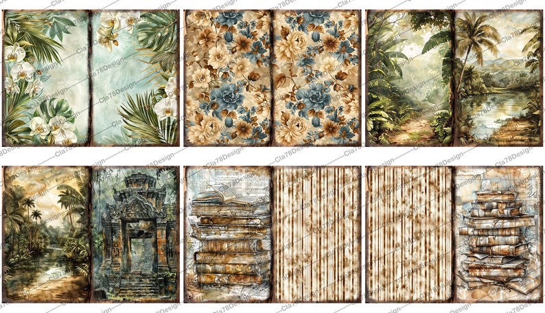 Jungle Explorers Journal Printable Kit Archeology Ephemera Vintage ...