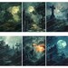Creepy Graveyard Junk Journal Pages, Digital Scrapbook Paper Kit ...