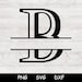 Split Monogram Svg/dxf/png,svg Cut File, Split Letter B, Split Letter ...