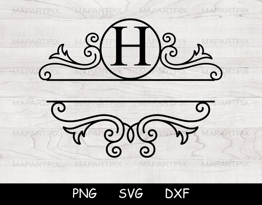 Family Name Svg , Family Monogram Svg, Monogram SVG, DXF, PNG , Last ...