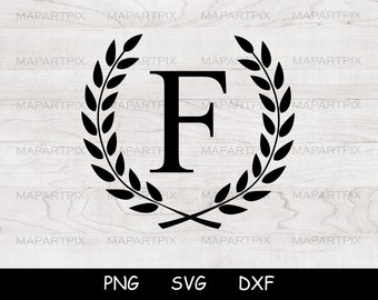 Paper, Party & Kids Embellishments Initial F Monogram svg split F svg ...