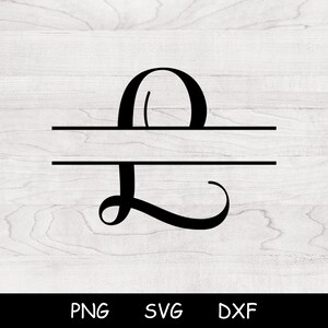 Split Monogram SVG, Split Monogram Font Bundle, Split Letter Svg ...