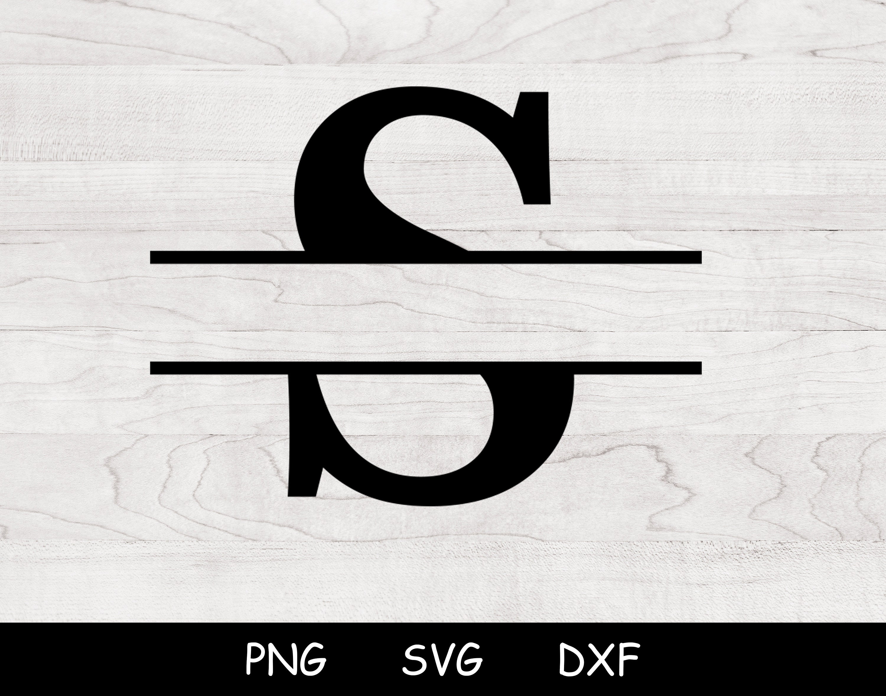 Split Monogram Svg Split Monogram Font Bundle Split Letter Svg