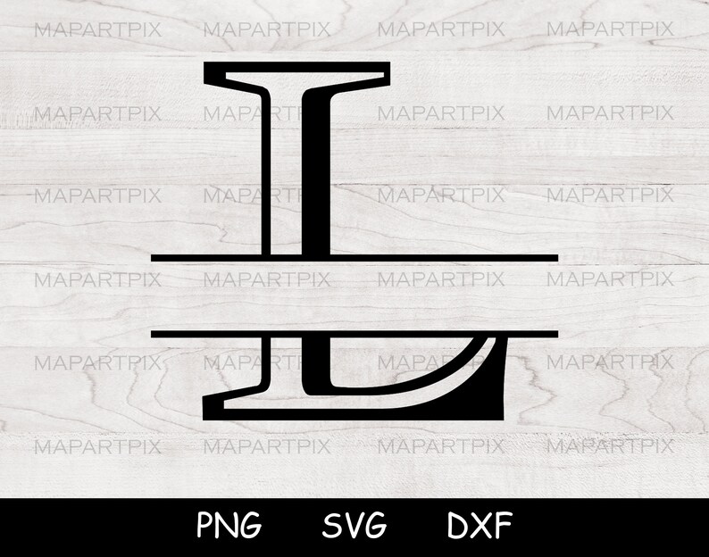 Split Monogram Svg,split Letter L,split Font Svg,letter Monogram,split ...