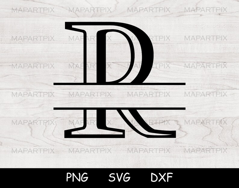 Split Monogram Svg,split Letter R,split Font Svg,letter Monogram,split ...
