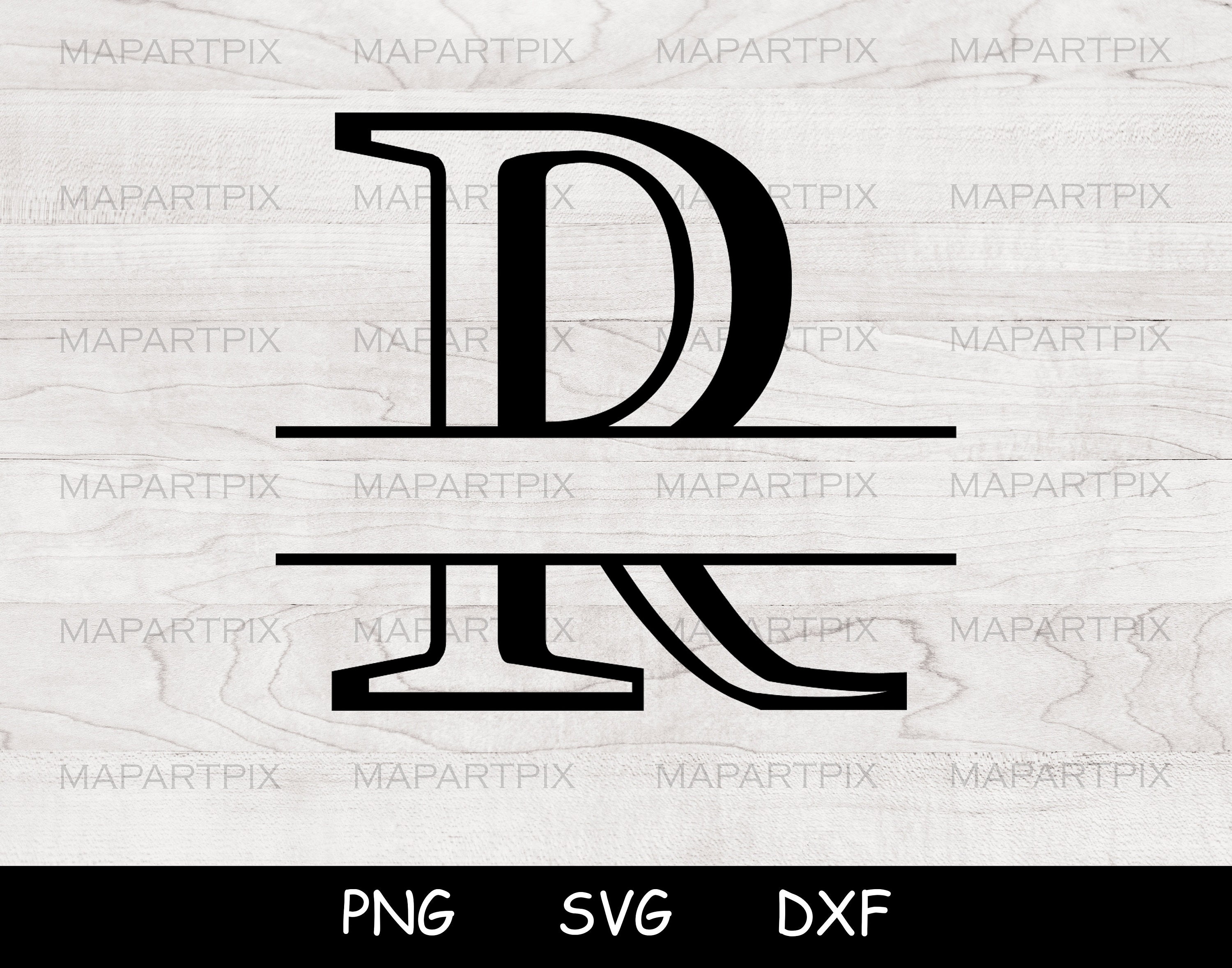 Split Monogram Svg,split Letter R,split Font Svg,letter Monogram,split ...