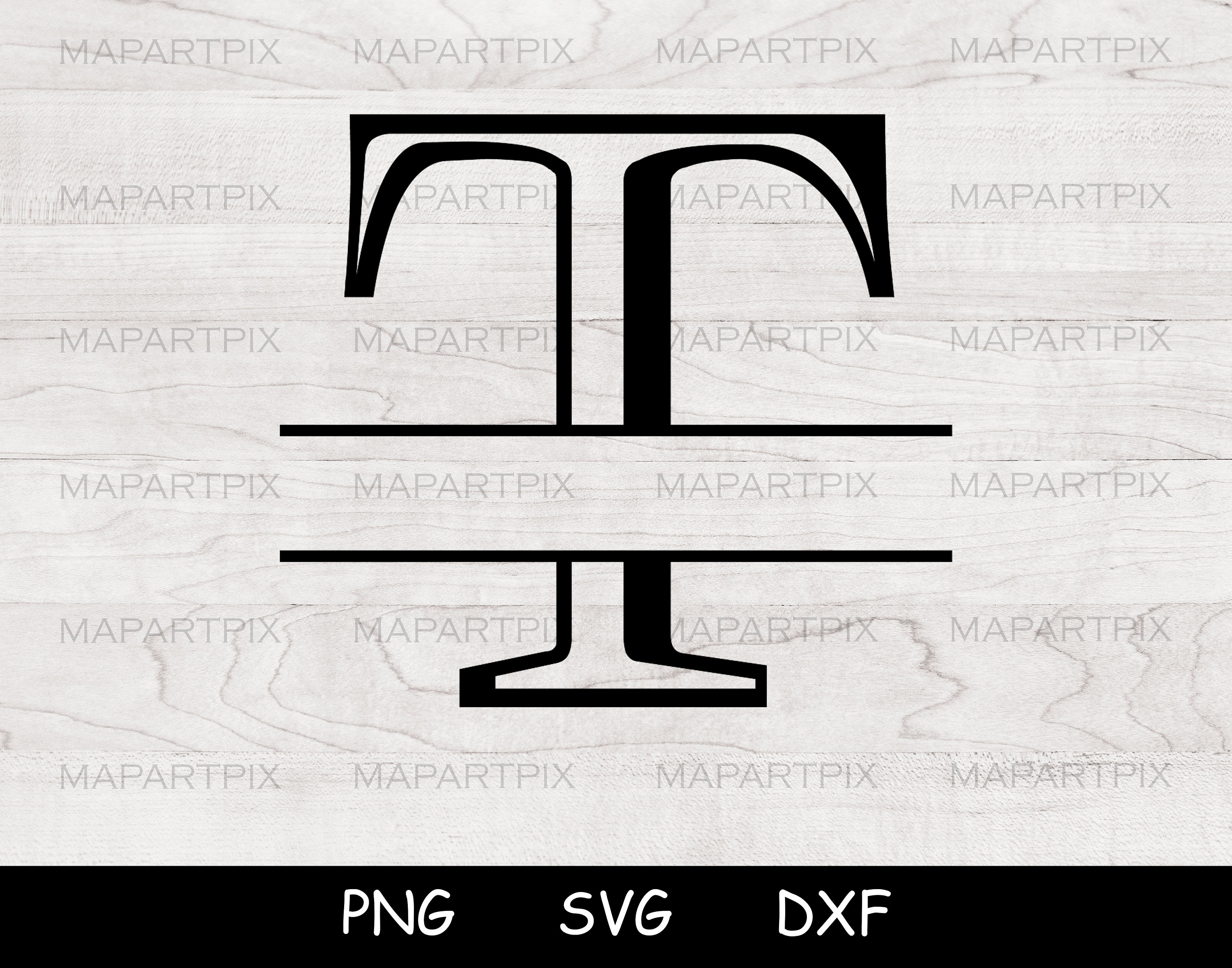 Split Monogram Svg,split Letter T,split Font Svg,letter Monogram,split ...