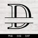 Split Monogram Svg,split Letter D,split Font Svg,letter Monogram,split ...
