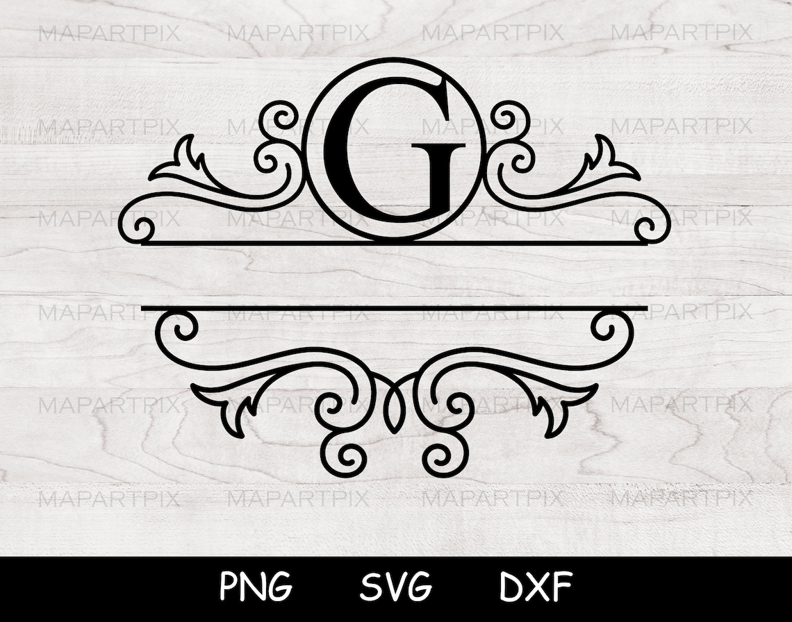 Family Name Svg , Family Monogram Svg, Monogram SVG, DXF, PNG , Last ...
