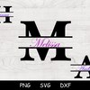 Split Monogram Svg,split Letter M,split Font Svg,letter Monogram,split ...