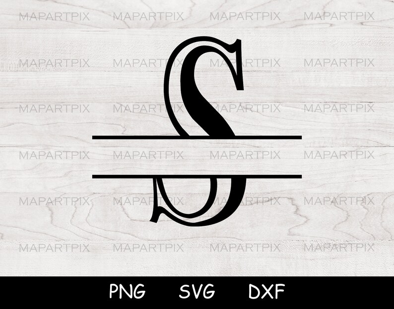 Split Monogram Svg,split Letter S,split Font Svg,letter Monogram,split ...