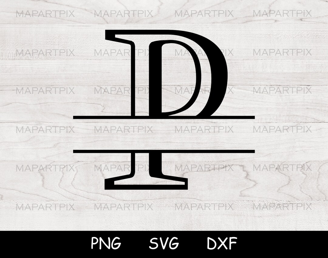 Split Monogram Svg,split Letter P,split Font Svg,letter Monogram,split ...