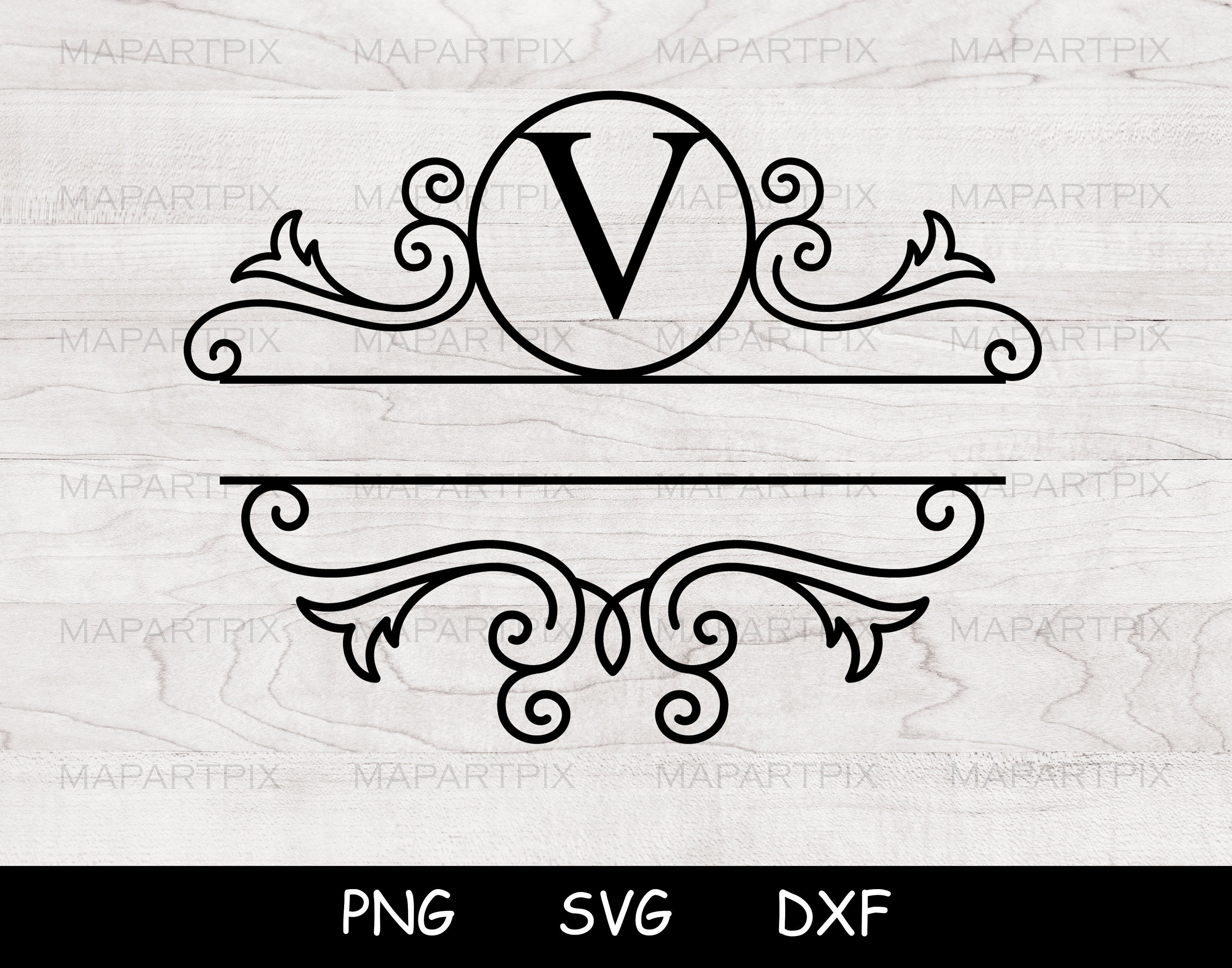 Family Name Svg , Family Monogram Svg, Monogram SVG, DXF, PNG , Last ...