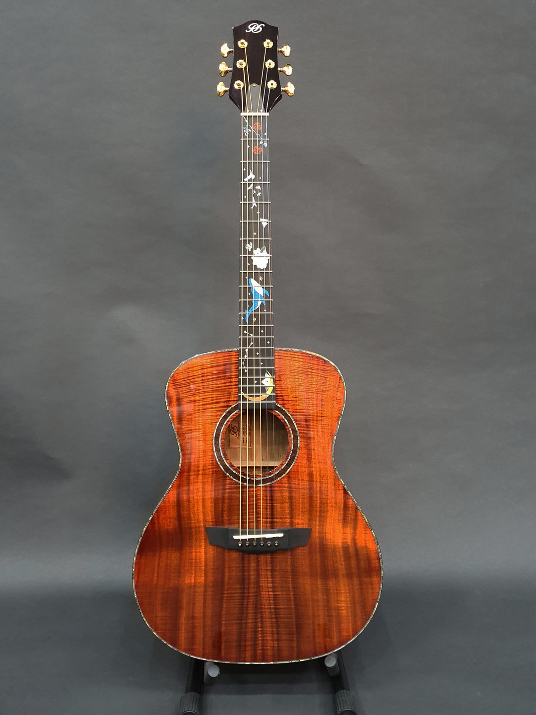 Highend Koa Solid Top Guitar - Etsy