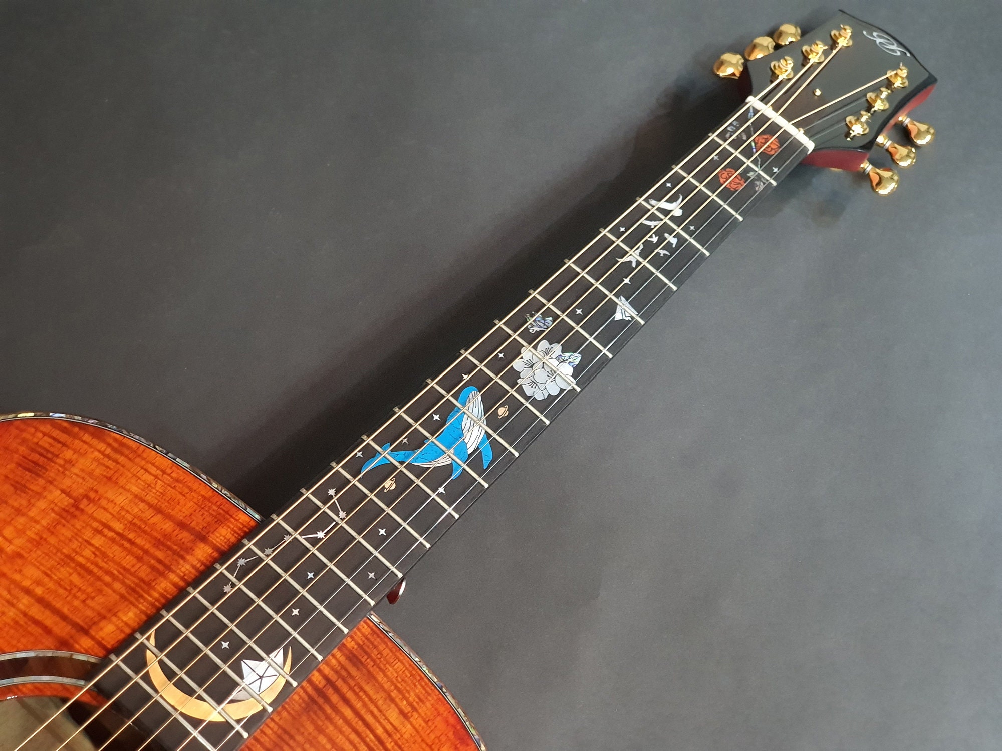 Highend Koa Solid Top Guitar - Etsy