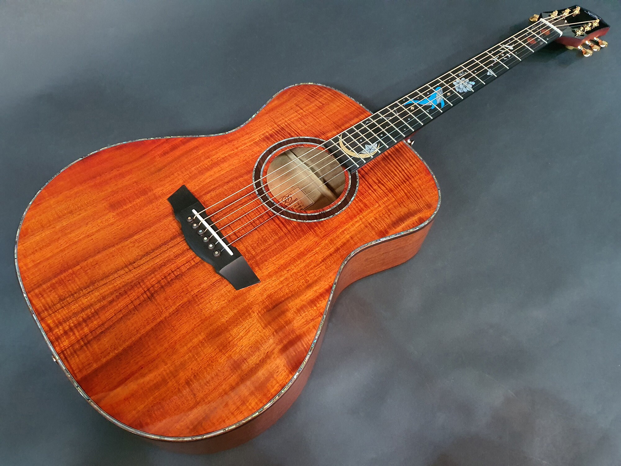 Highend Koa Solid Top Guitar - Etsy
