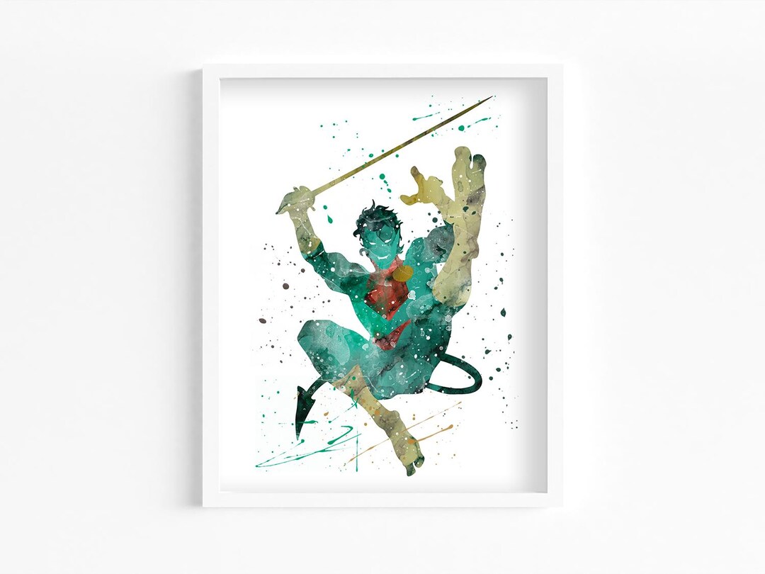 Nightcrawler Watercolor Print, X-men Superhero Digital Painting, Home ...