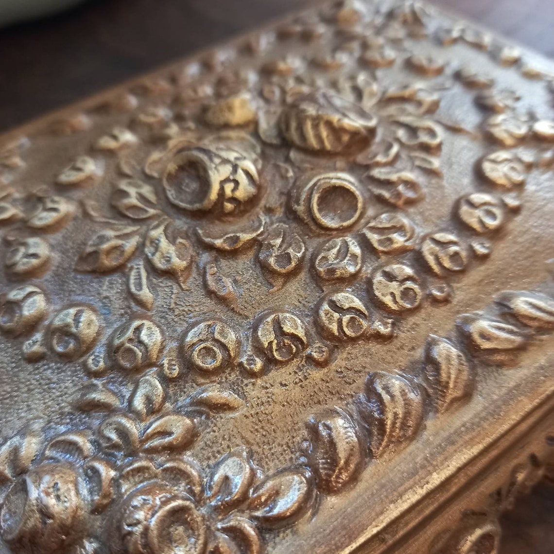 Polyresin Jewelry Box, Bronze Color Box, Bride Box, Antique Style Box ...