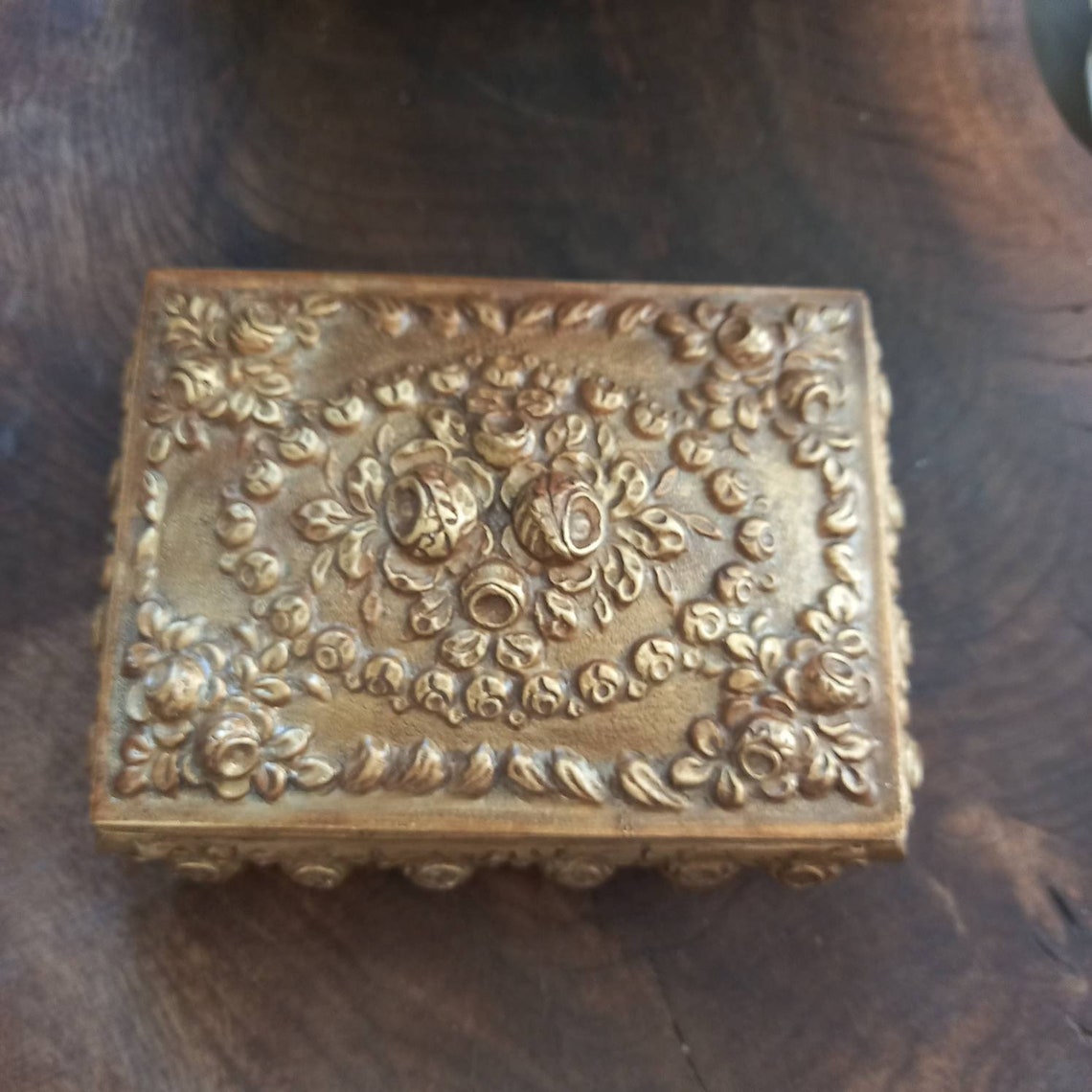 Polyresin Jewelry Box, Bronze Color Box, Bride Box, Antique Style Box ...