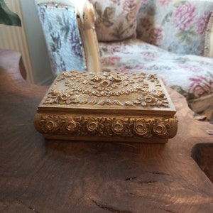 Polyresin Jewelry Box, Bronze Color Box, Bride Box, Antique Style Box ...