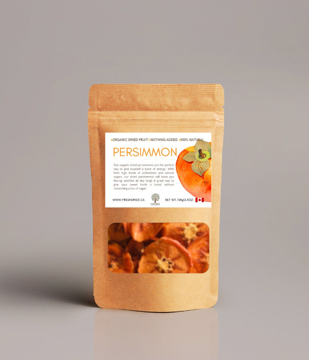 Organic Dried Persimmon Slices - Etsy
