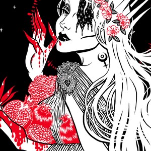 Persephone, Queen of the Underworld Mythology Gothic Occult Art Print ...
