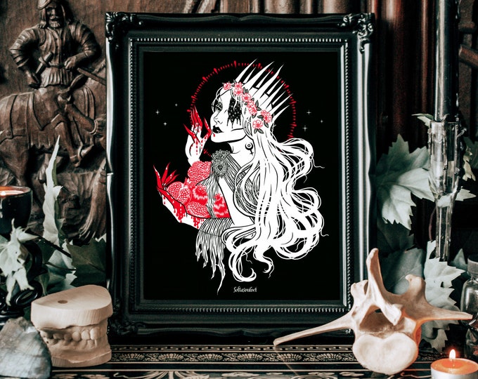 Persephone Queen of the Underworld Mythology Gothic Occult - Etsy