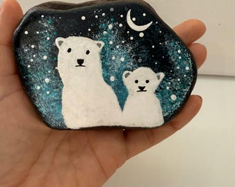 Lake Superior Hand Painted Rock - Etsy