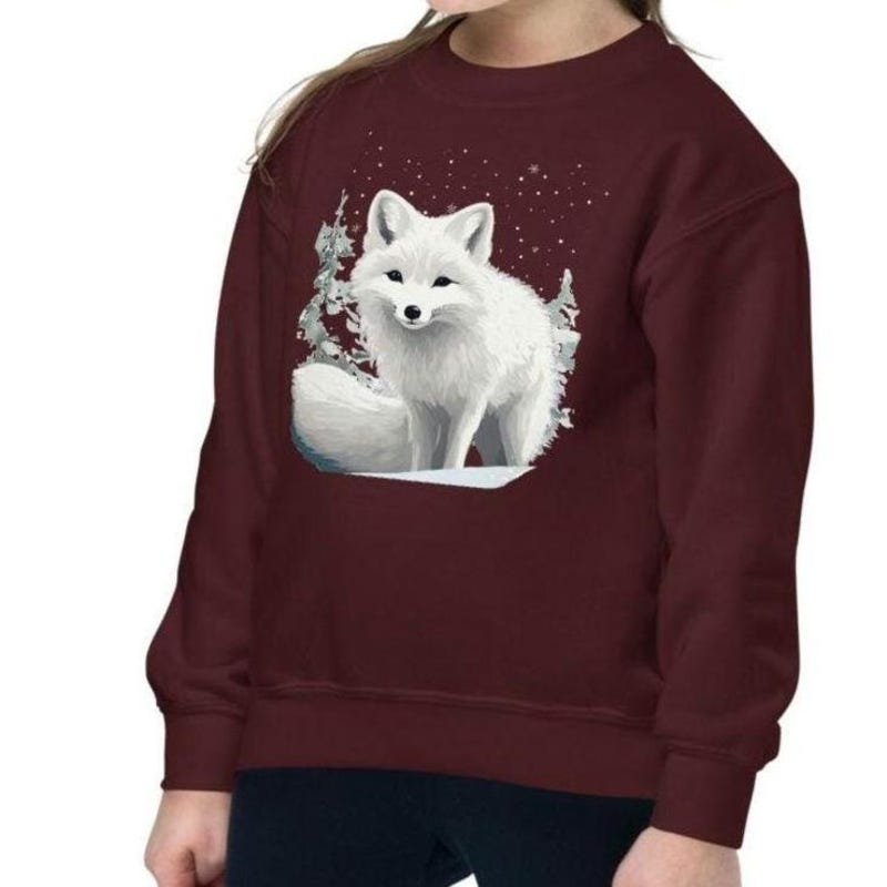Kids White Fox Hoody - Etsy UK