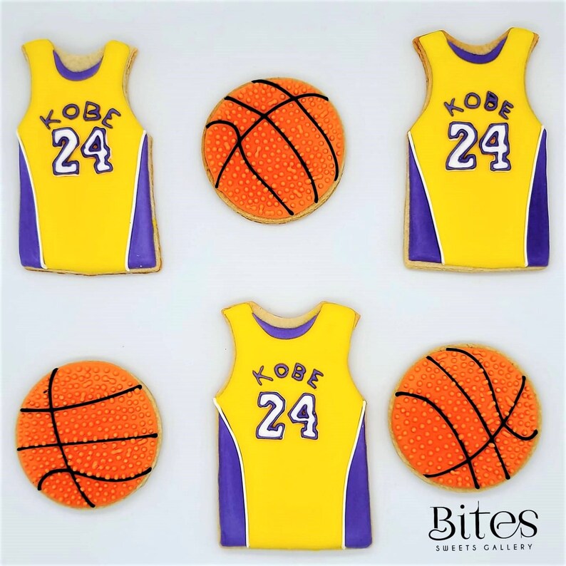 Basketball Cookies 1 Dozen Lakers Cookie's - Etsy