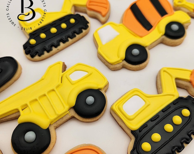 Construction Cookies, Decorated Cookies Treats - Etsy