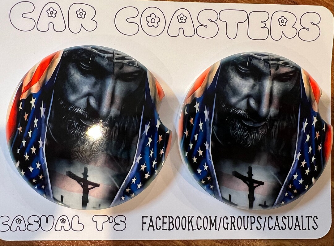 Stone Car Coaster - Jesus - Etsy