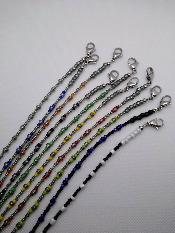 Face Mask Beaded Lanyards High Quality Beaded Mask Chain - Etsy