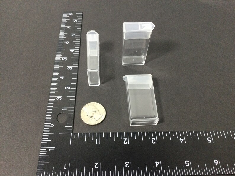 12pcs Plastic Flip Top Bead Storage Containers 1.97x1.06" Rectangle ...