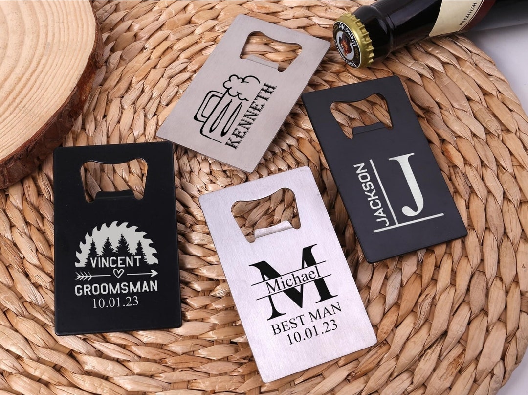 Custom Beer Bottle Openers, Personalized Wallet Bottle Openers, Laser ...