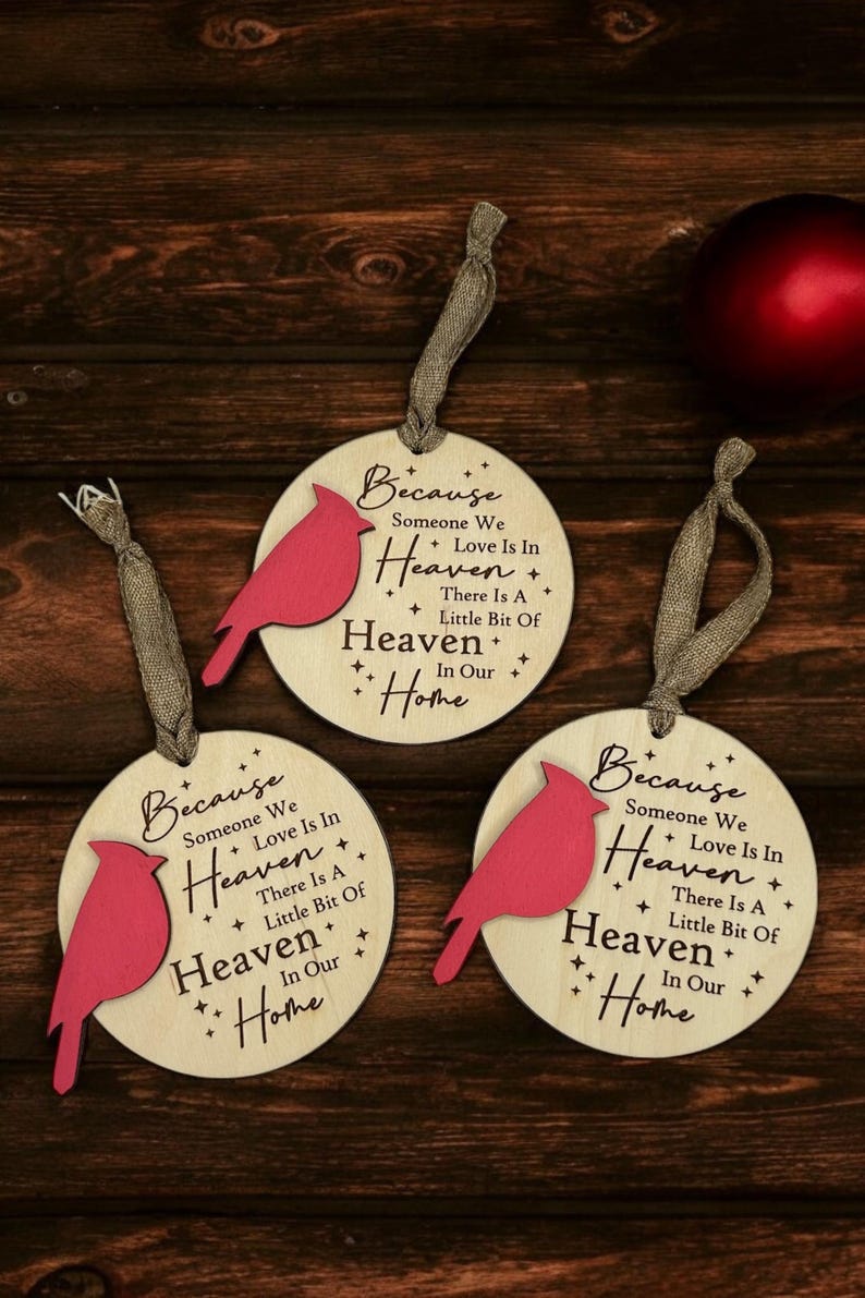 Memorial Cardinal Ornament, Memorial Ornament, Handmade Ornament ...