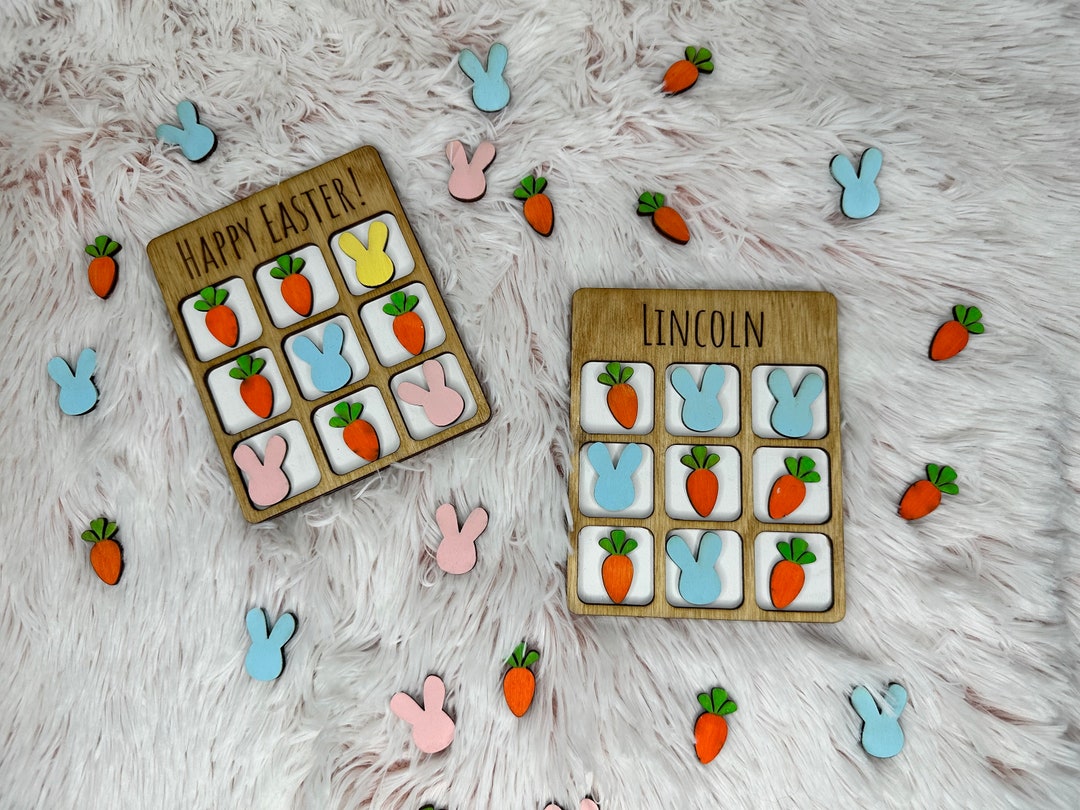 Personalized Easter Tic Tac Toe Game for Kids - Etsy