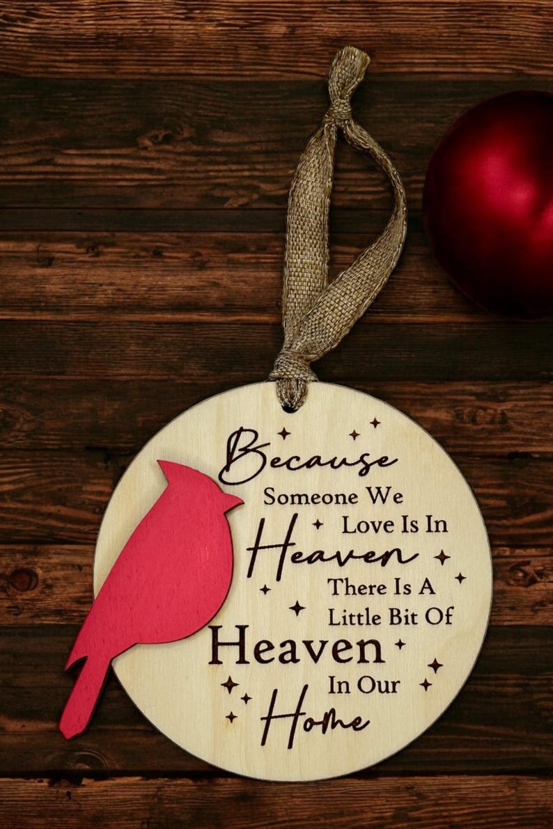 Memorial Cardinal Ornament, Memorial Ornament, Handmade Ornament ...