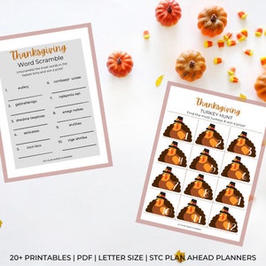Thanksgiving Holiday Planner Printables, the Ultimate Bundle, Instant ...