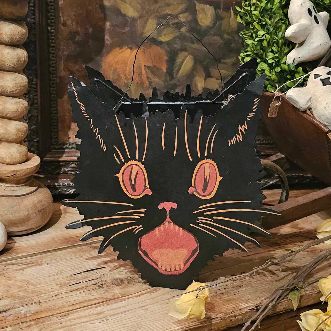 Vintage Retired Bethany Lowe Large Black Sassy Fraidy Cat - Etsy