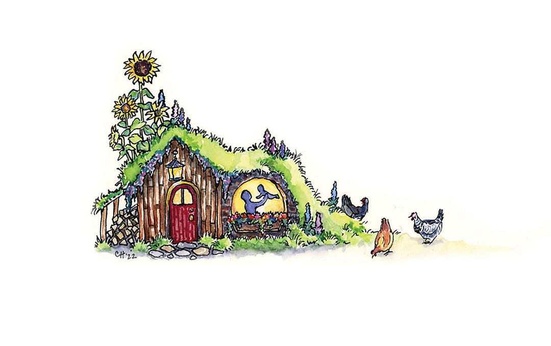 My Home is the Home of Peace Inspirational Quote One Illustrated 5x7 ...