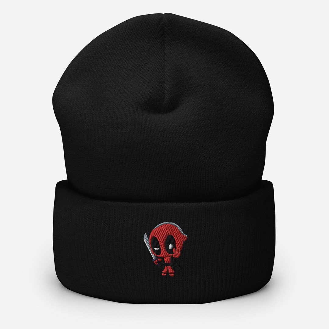 Baby Deadpool Embroidered Cuffed Beanie - Etsy Canada
