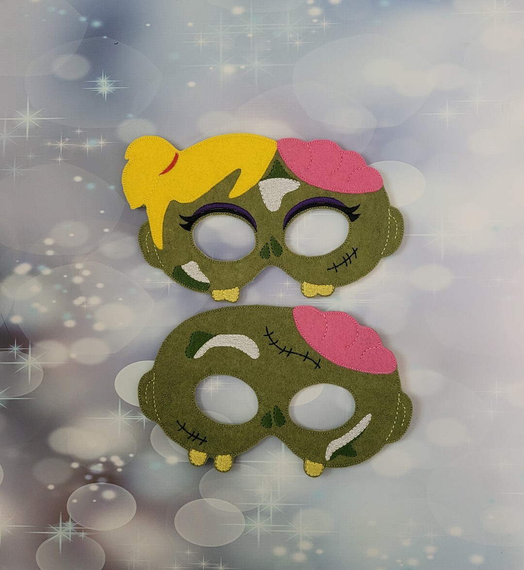 Zombie Felt Masks Zombie Boy Zombie Girl Pretend Play Masks Dress-up ...
