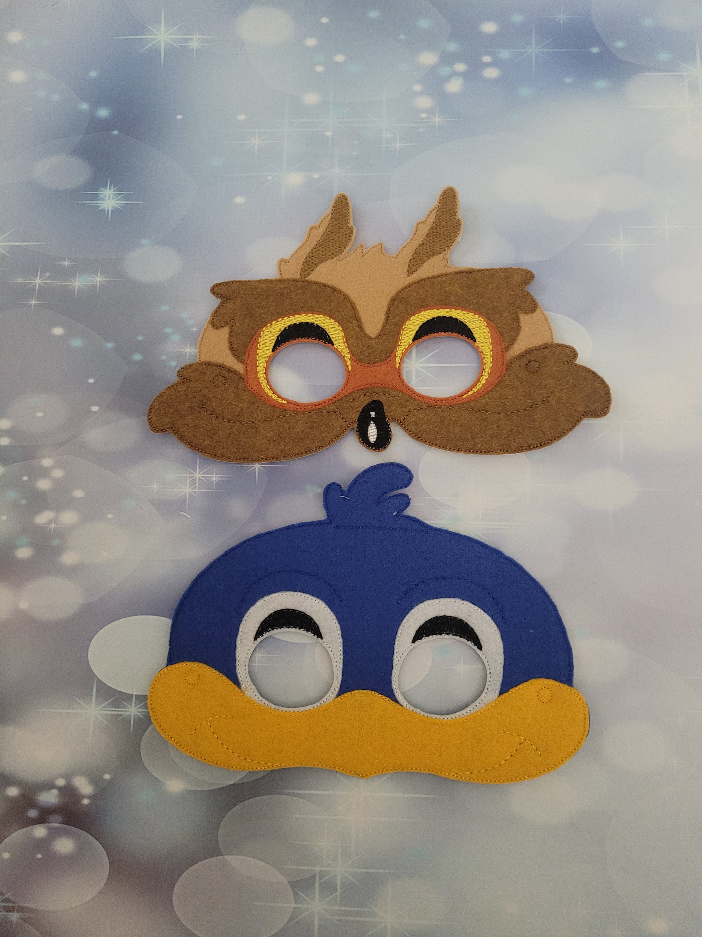 Felt Animal Masks - Coyote & Road Runner, Pretend Play Dress-up - Etsy