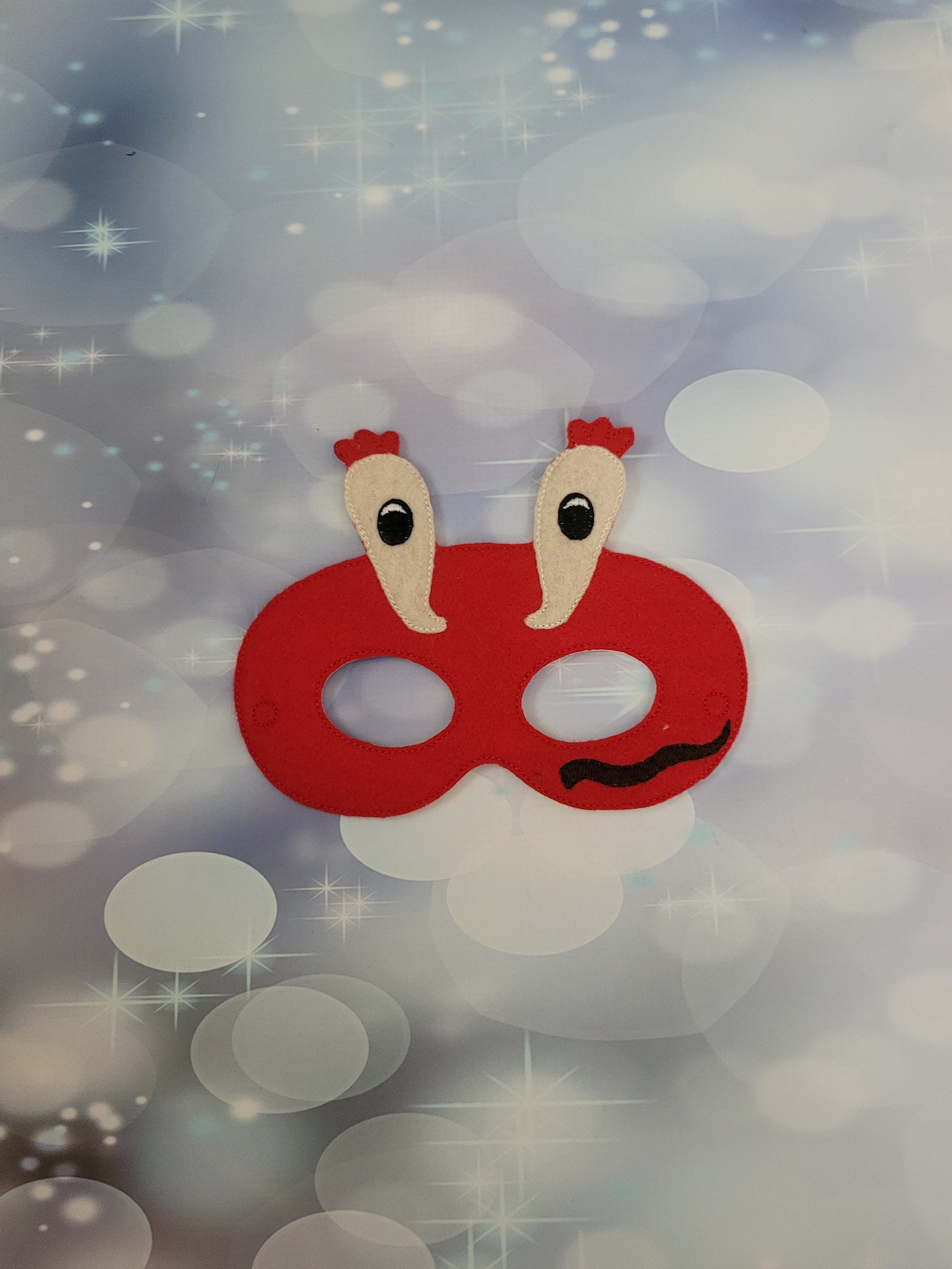 Undersea Friends Sponge Boy Felt Mask-starfish-squid-crab-snail ...