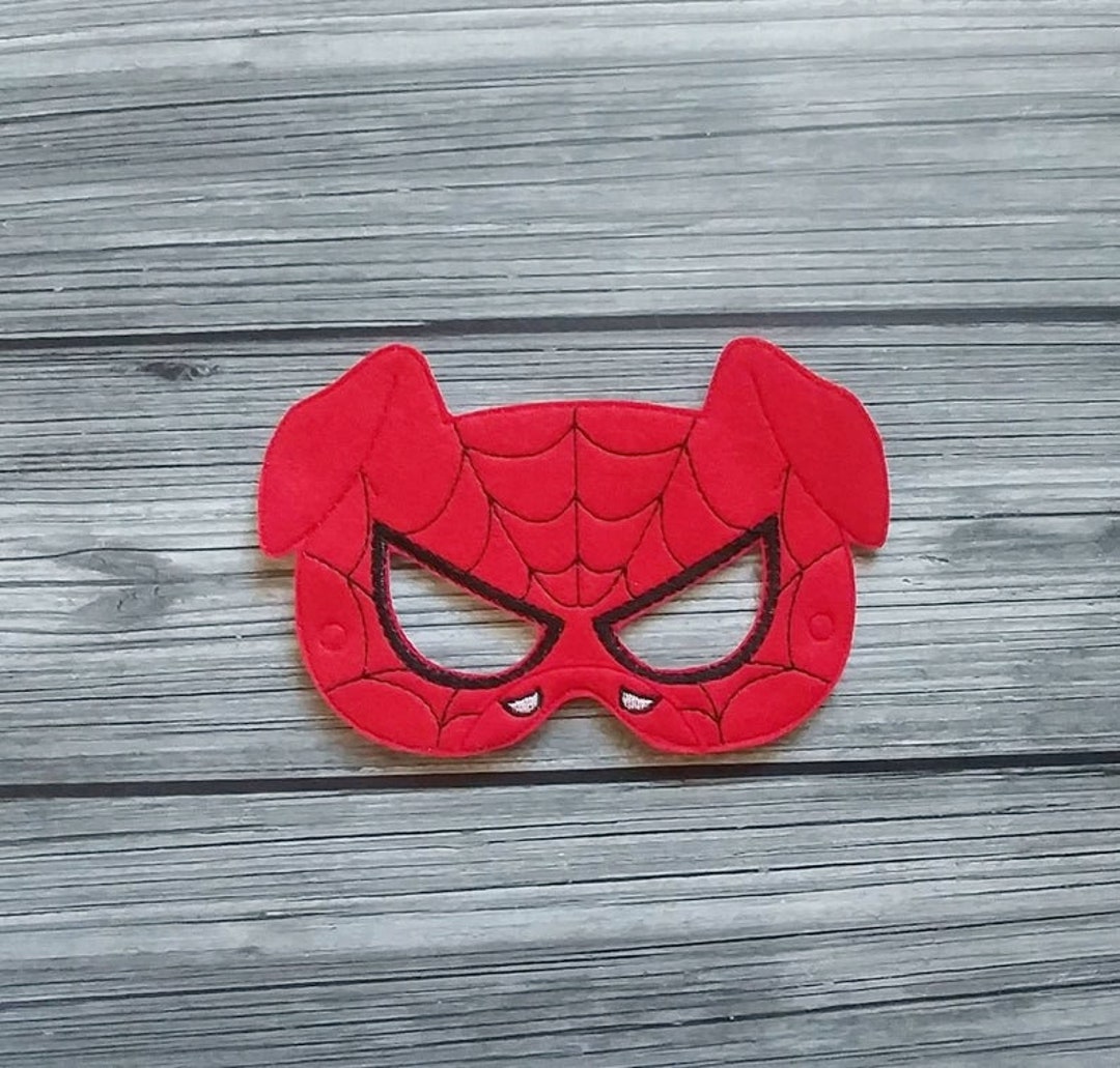 Spider-ham Felt Mask - Animal Spiderman Mask - Super Hero Mask -dress ...