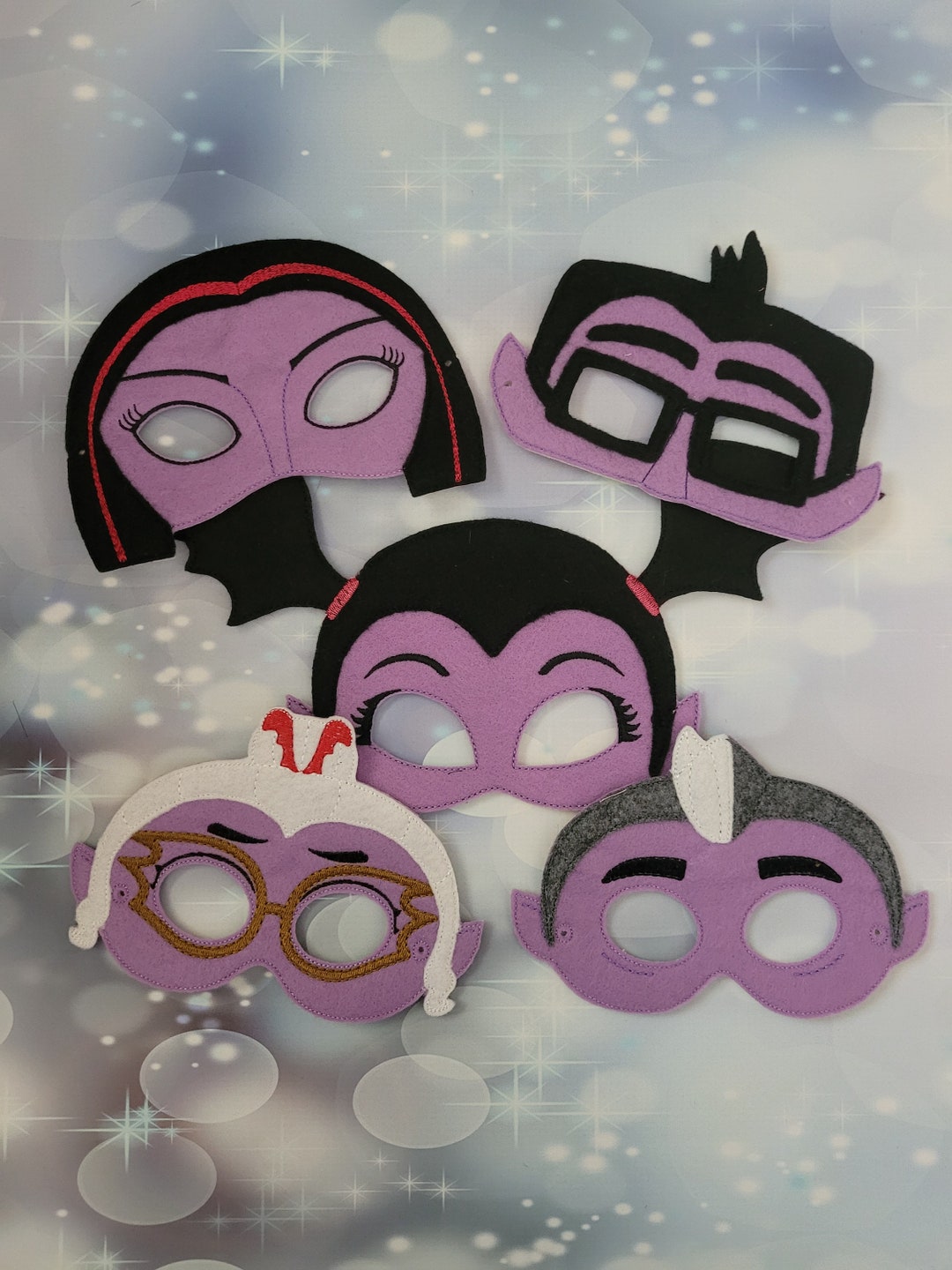 Vampire Family Felt Masks - Dress-up, Halloween Costume - Etsy