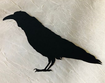 Raven in Tree Silhouette Cut Out With Back Lighting - Etsy