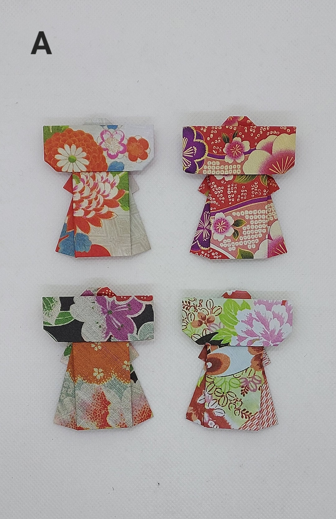 4 Origami Kimonos 7 Cm / Different Patterns / Decoration / Gift Idea ...