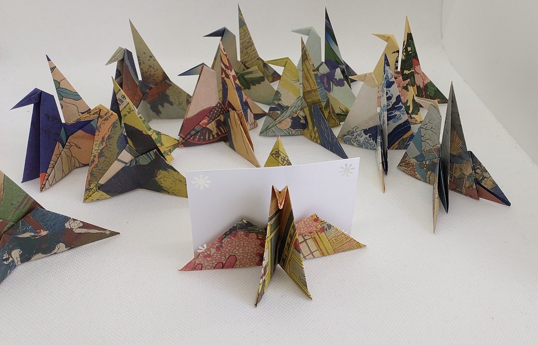 12 Placeholder Cranes / Fancy Hokusai Prints / Origami / Ticket Not ...